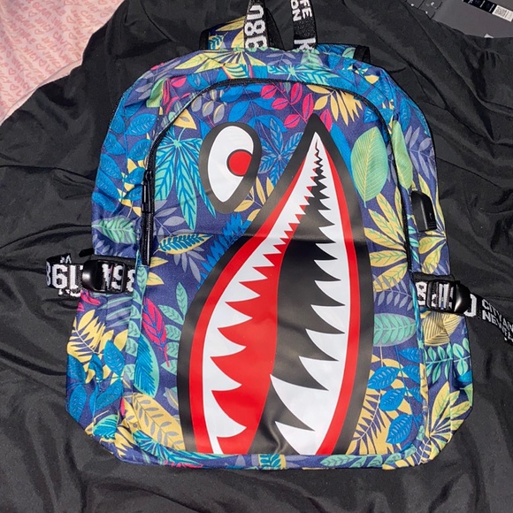 shark | Bags | Cute Cartoon Shark Backpack | Poshmark